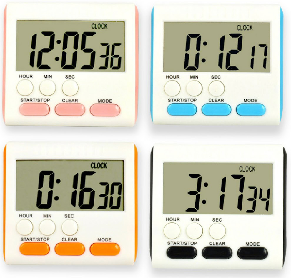 Kitchen Clock English 24-Hour Electronic Timer Digital Reminder Alarm ...