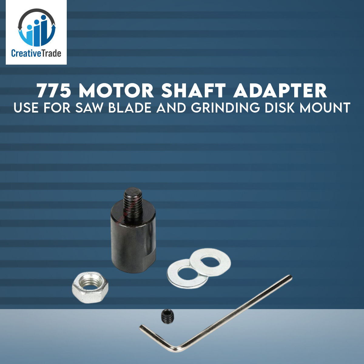 775 Motor Shaft Chuck Adapter For 5mm Shaft, Use for Saw Blade and ...