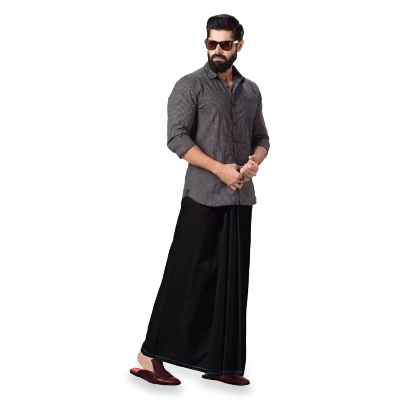 Lungi 5 Hand Black Linen 1 pcs / Wholesale Price Ever / Multicolor ...