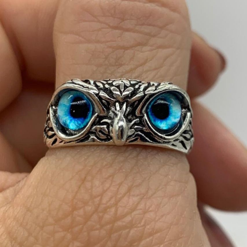 Eye Finger Ring- Owl Fashion Finger Ring For Men | Daraz.com.bd