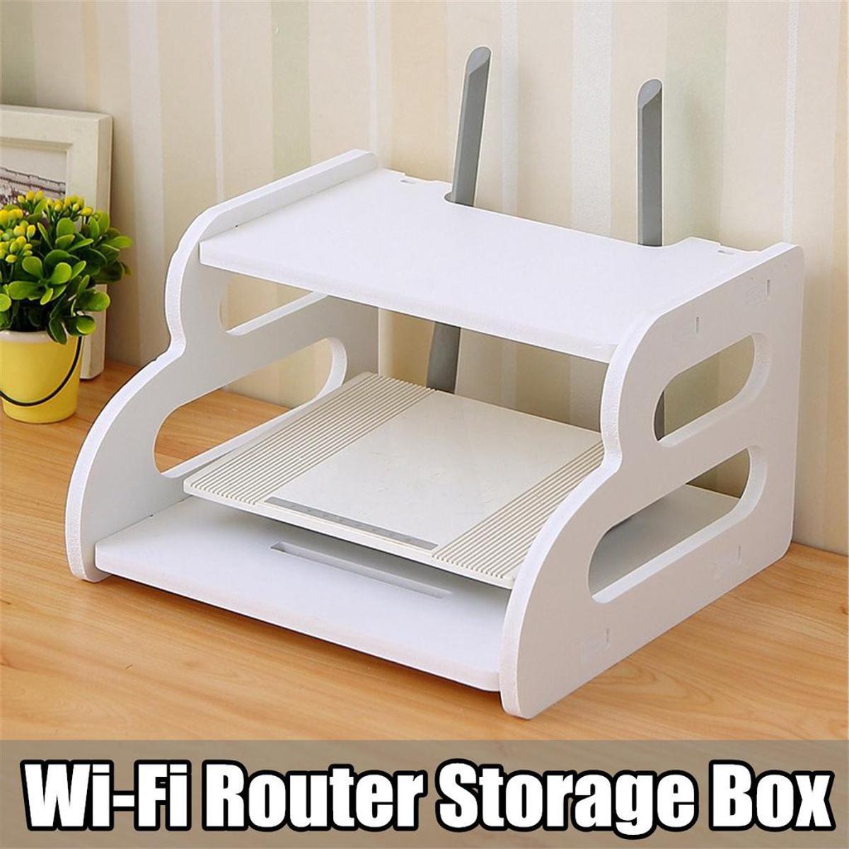 Wifi Router Stand Shelf Double Layer Wall Mounted | Daraz.com.bd