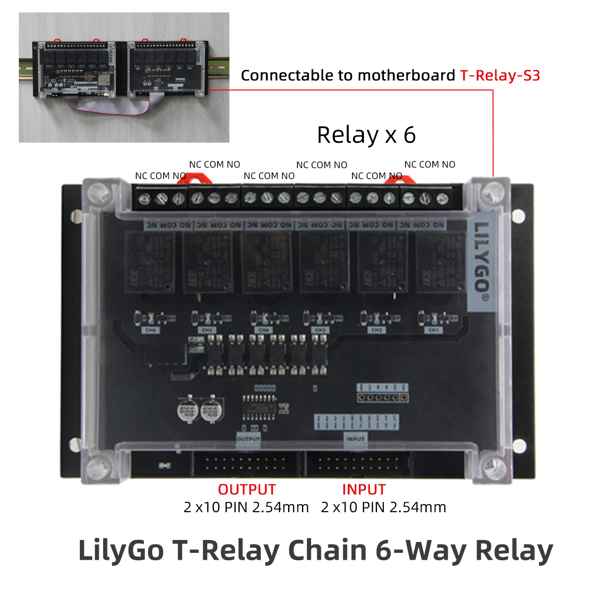 Generic Lilygo T Relay Esp32 6 Way Wifi Bluetoothlilygo T Relay Esp32 6