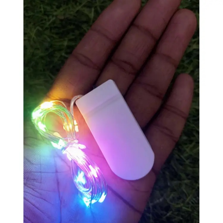 2M 20Led Mini Micro Copper Wire Light Battery Operated Led Strip String ...