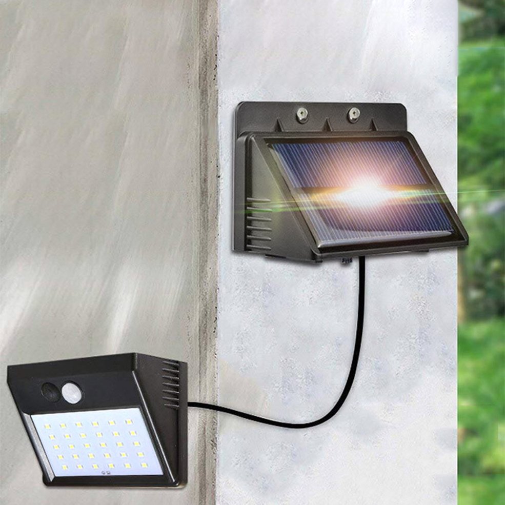 MA 30 LED Solar Light Human Body Induction Wall Light Motion Sensor ...