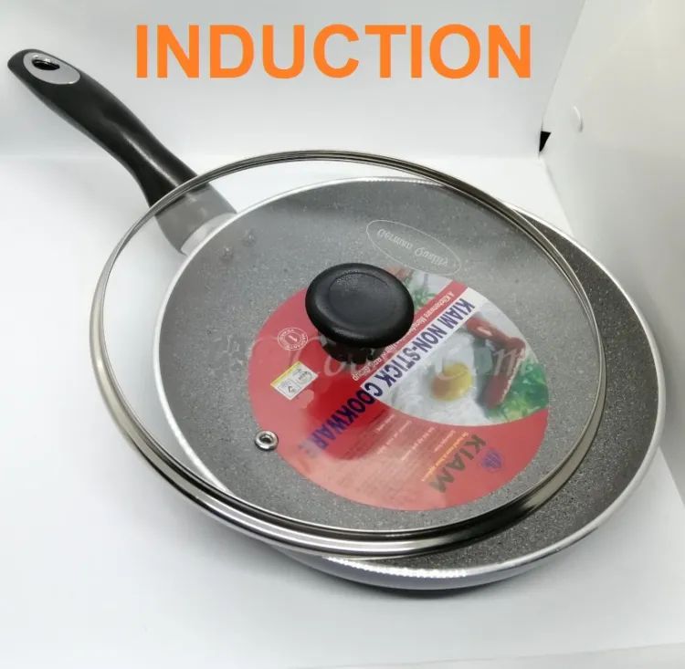 Kiam frypan 24CM with glass lid (Induction) | Daraz.com.bd