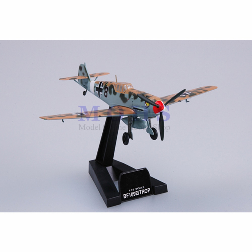 【Toy life hall】MODEL 37277 1/72 Assembled Model Scale BF109 Finished Scale Scale Warbird BF-109E ...