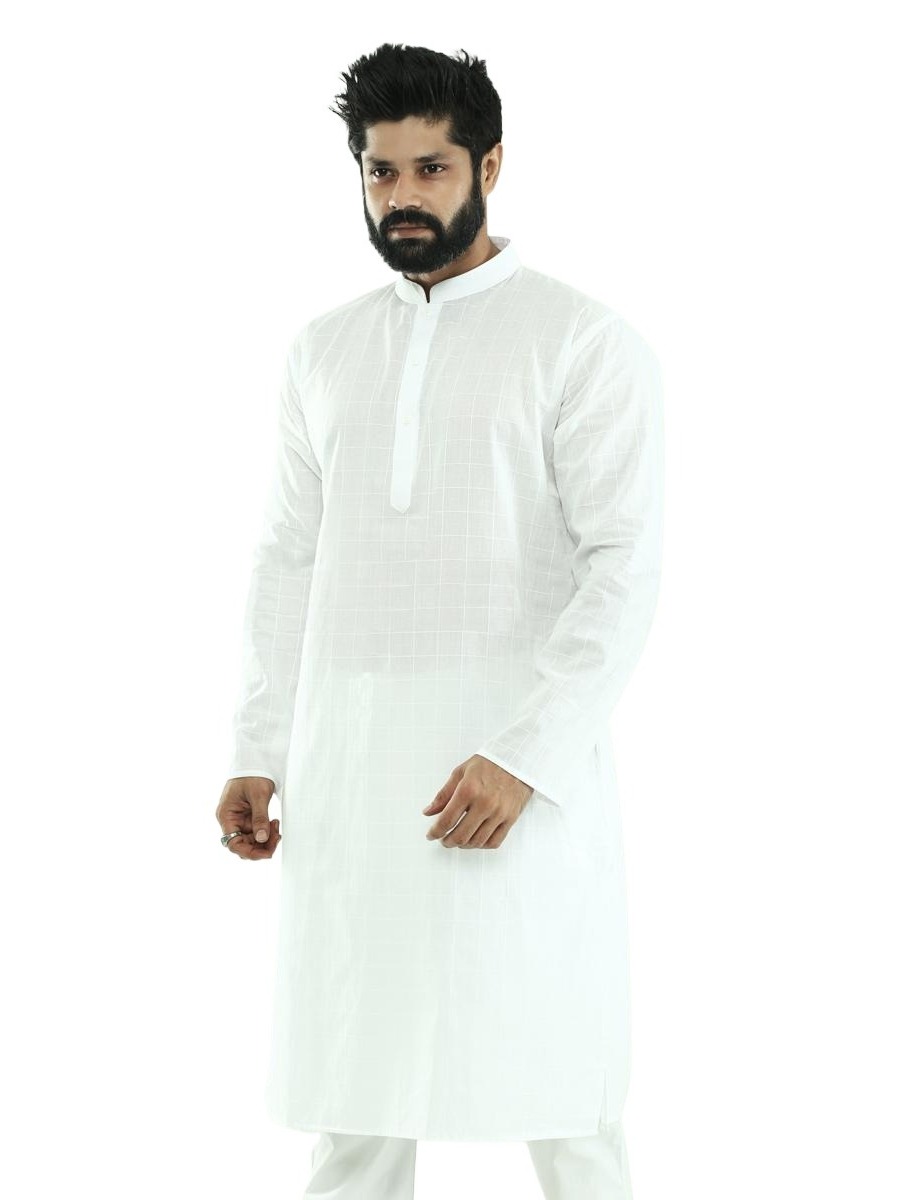 Pure white panjabi for men new collection 2025 eid | Indian cotton ...