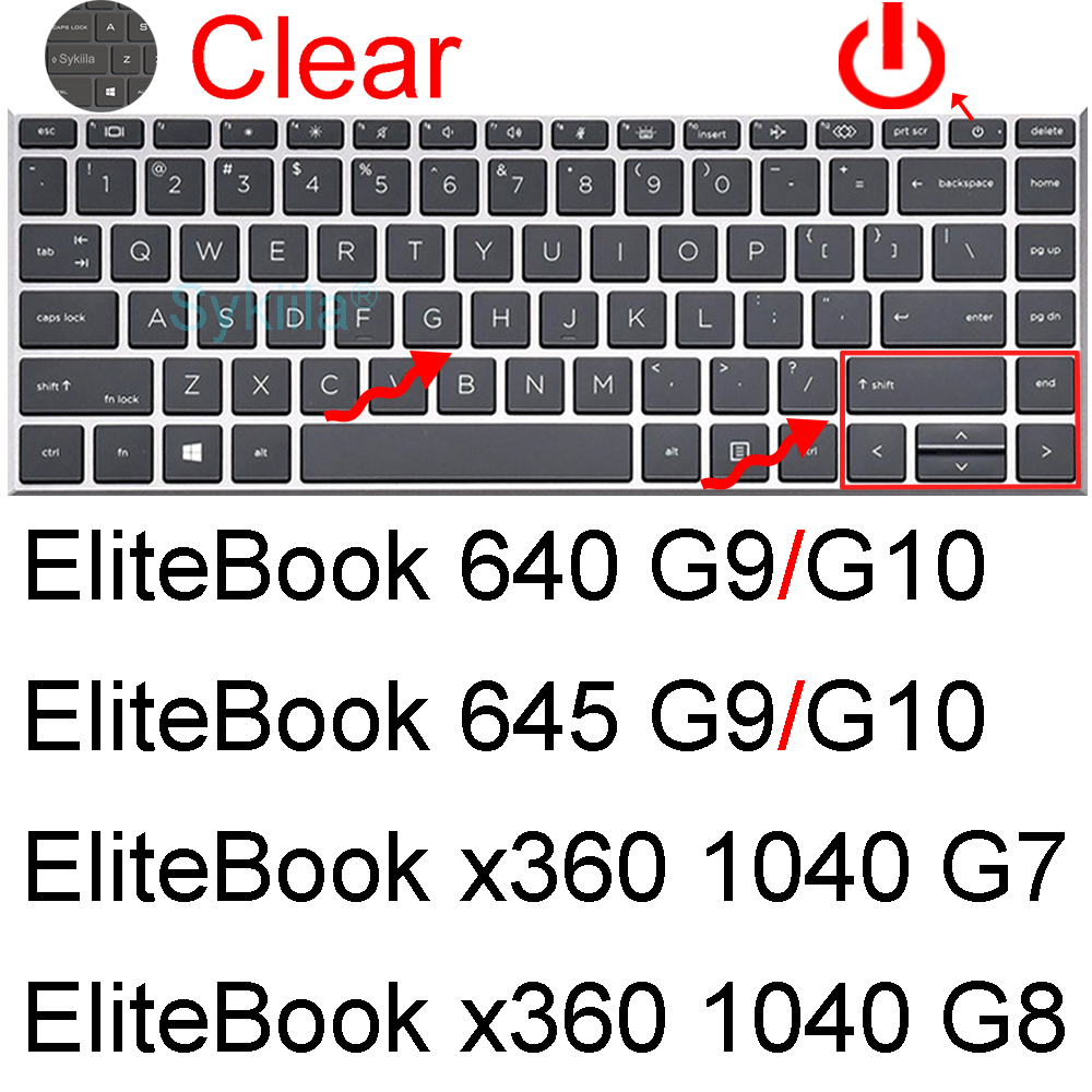 Keyboard cover for HP EliteBook 840 G10 845 G9 X360 1040 G8 640 G7 745 ...