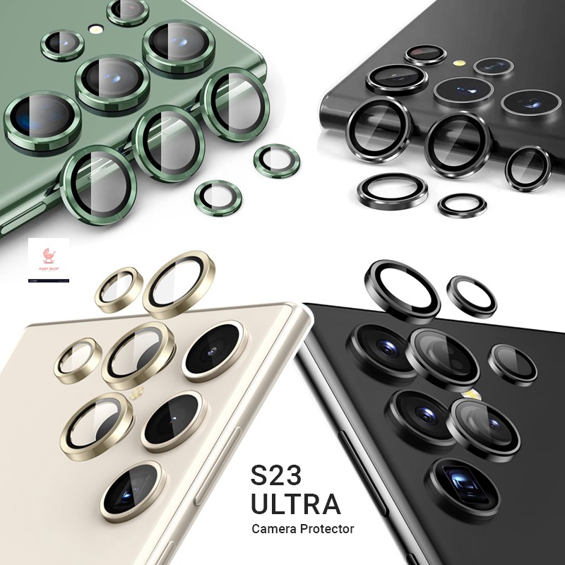 For Samsung Galaxy S23 Ultra 5G 5PCS Camera Lens Protector Rings ...