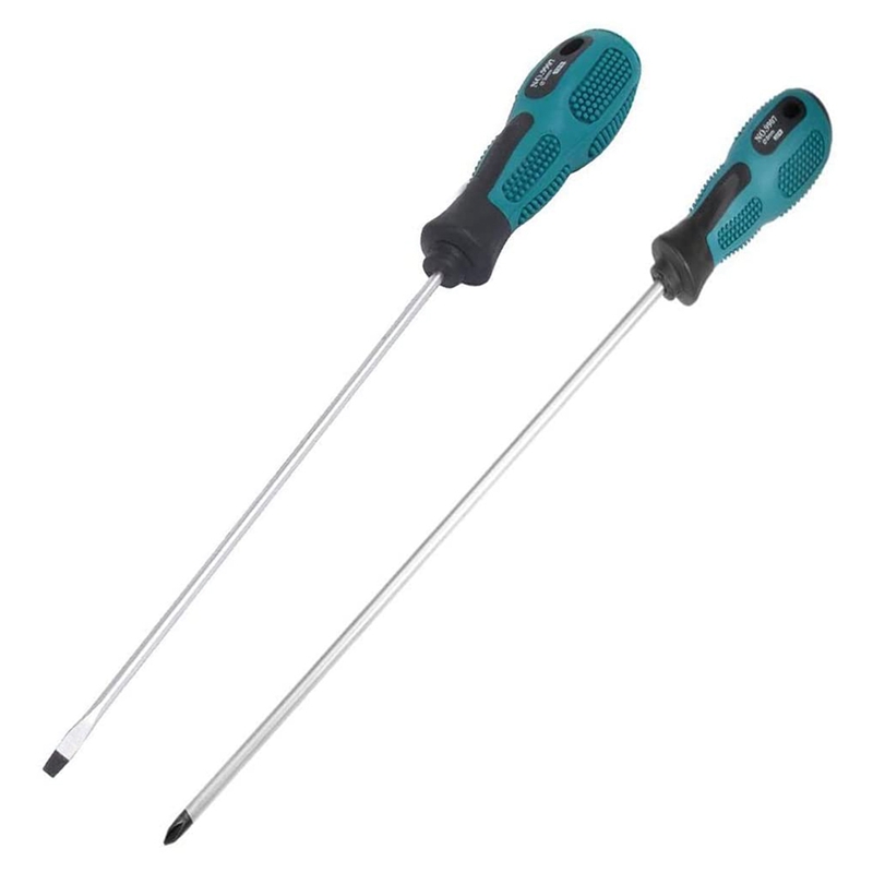 2 Packs 12 Inches Long Slotted and Phillips Screwdriver Flat Blade Screwdriver Magnetic Screwdriver with Rubber Handle Daraz .bd