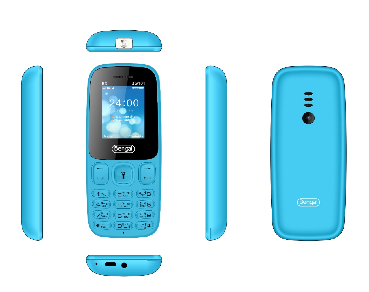 Bengal BG 101 Dual Sim Standby MTK6261D Chipset Long Lasting Battary ...