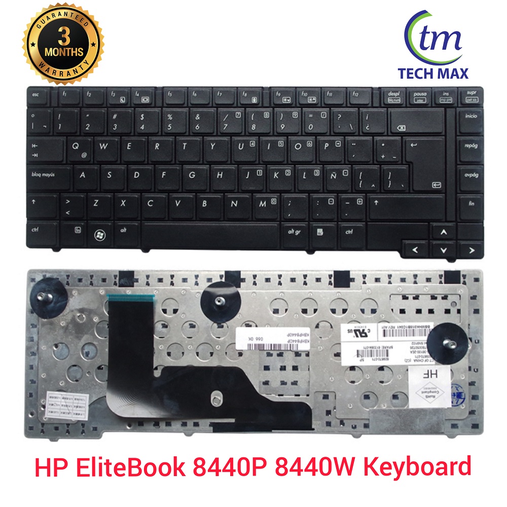 HP Laptop Keyboard For HP EliteBook 8440P 8440W 8440 US Laptop keyboard ...