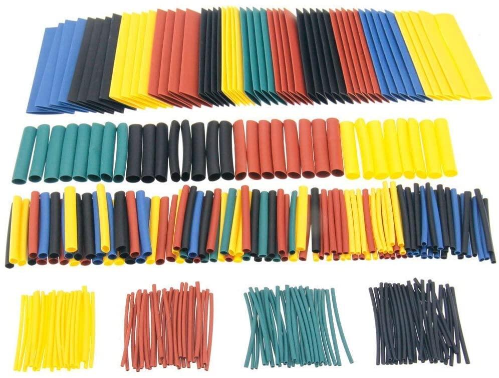 Multicolor Heat Shrink Tube 5 Color 328 Pcs In Packet Tubing Shrinkable Wrap Wire Cable Sleeve ...