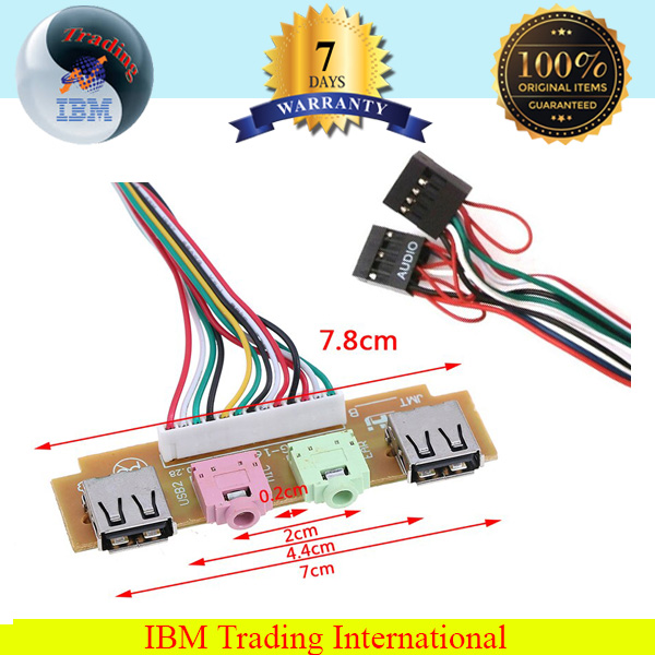 USB 2.0 port chassis PC computer case audio front panel replace cable ...