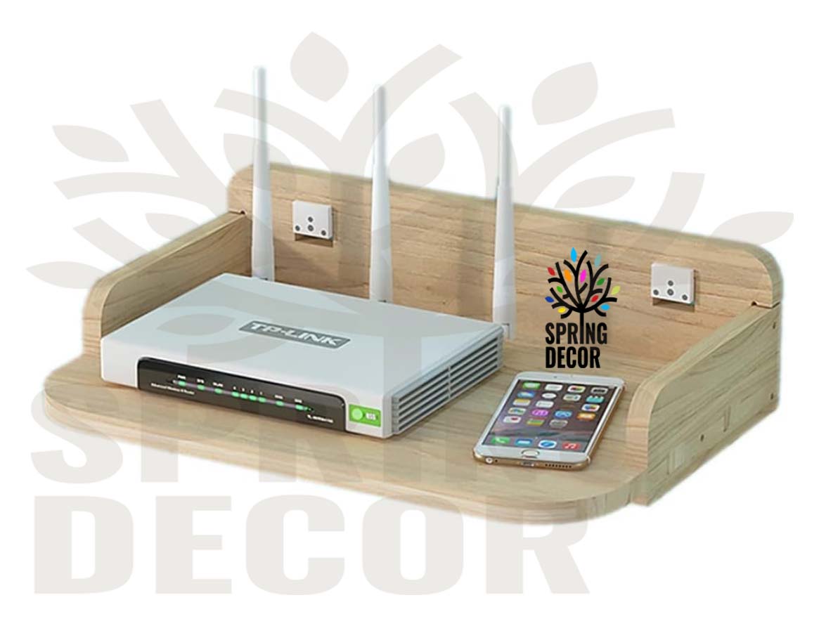 Router Stand Wall Mounted Router Shelf projector mount Router Storage ...