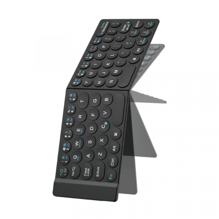 WiWU Fold Mini Keyboard Foldable Wireless Rechargeable Keyboard-Black ...