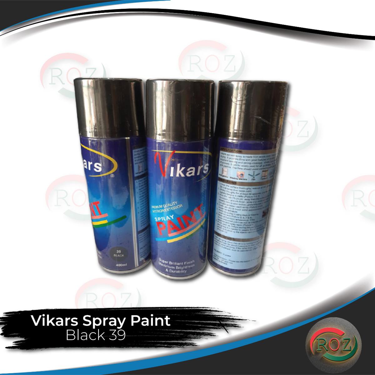 Spray Paint Black-39/Vikars Multi purpose Spray Paint black color ...