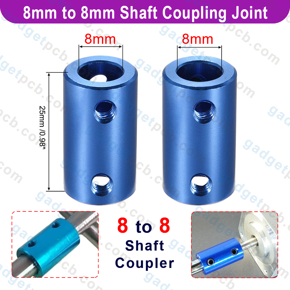 8mm to 8mm Shaft Joint Coupler Connector 8-8mm Clamp Universal Joint ...
