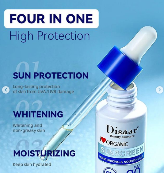 Disaar Spf 90 Sunscreen Serum Long Lasting Uv Protector Sunblock ...