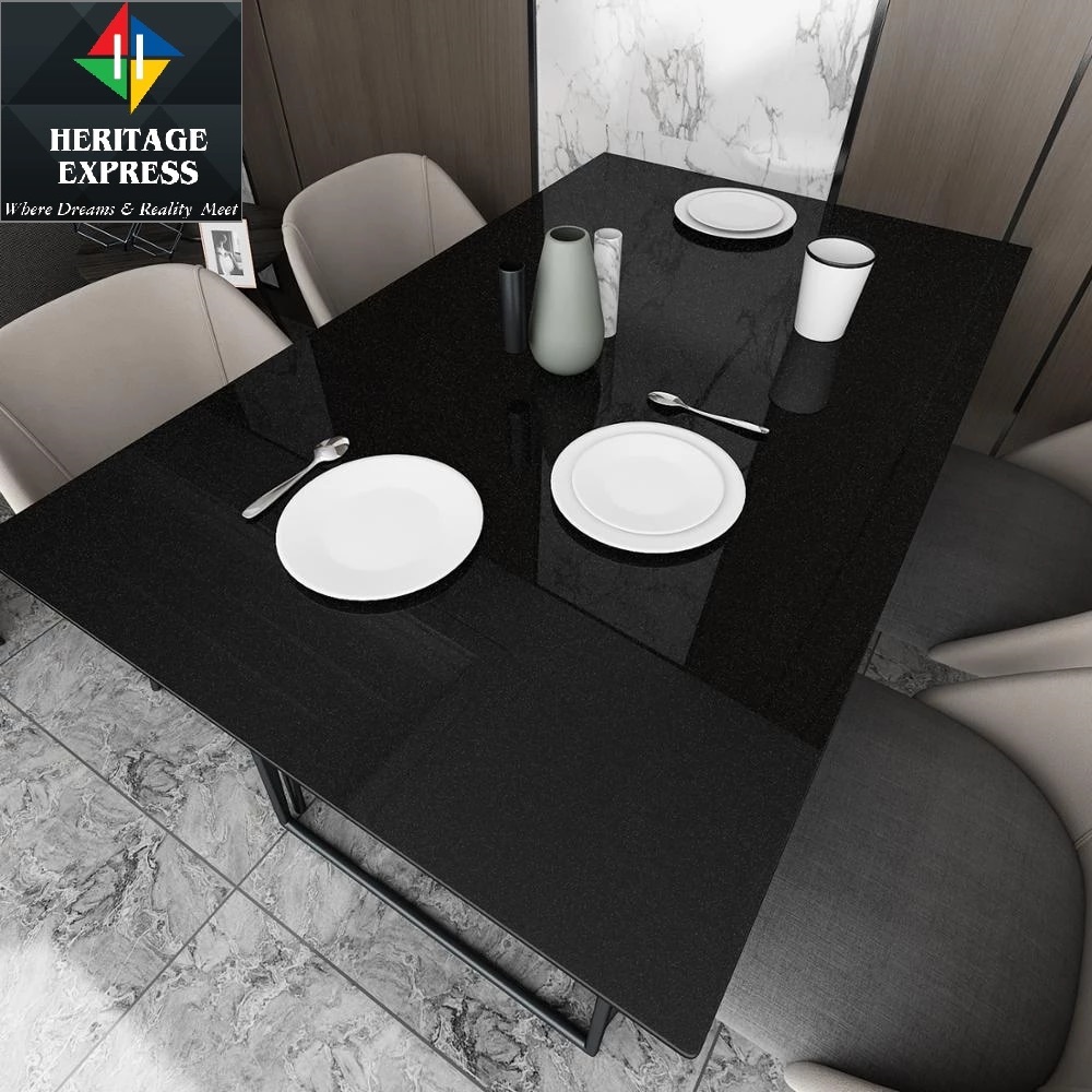 2M - Black Self-adhesive Wallpaper, Solid Color Glossy Film Wallpaper ...