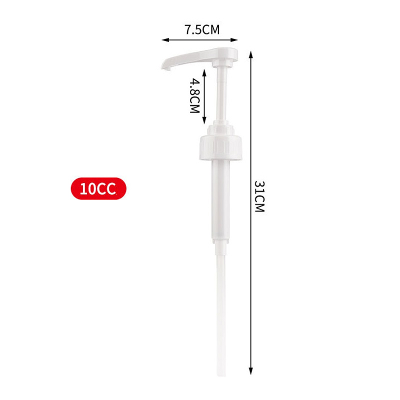 1100ml Coffee Syrup Dispenser Multi-Function Honey Sauce Ketchup Bottle with 5/8/10CC Pump Scale ...