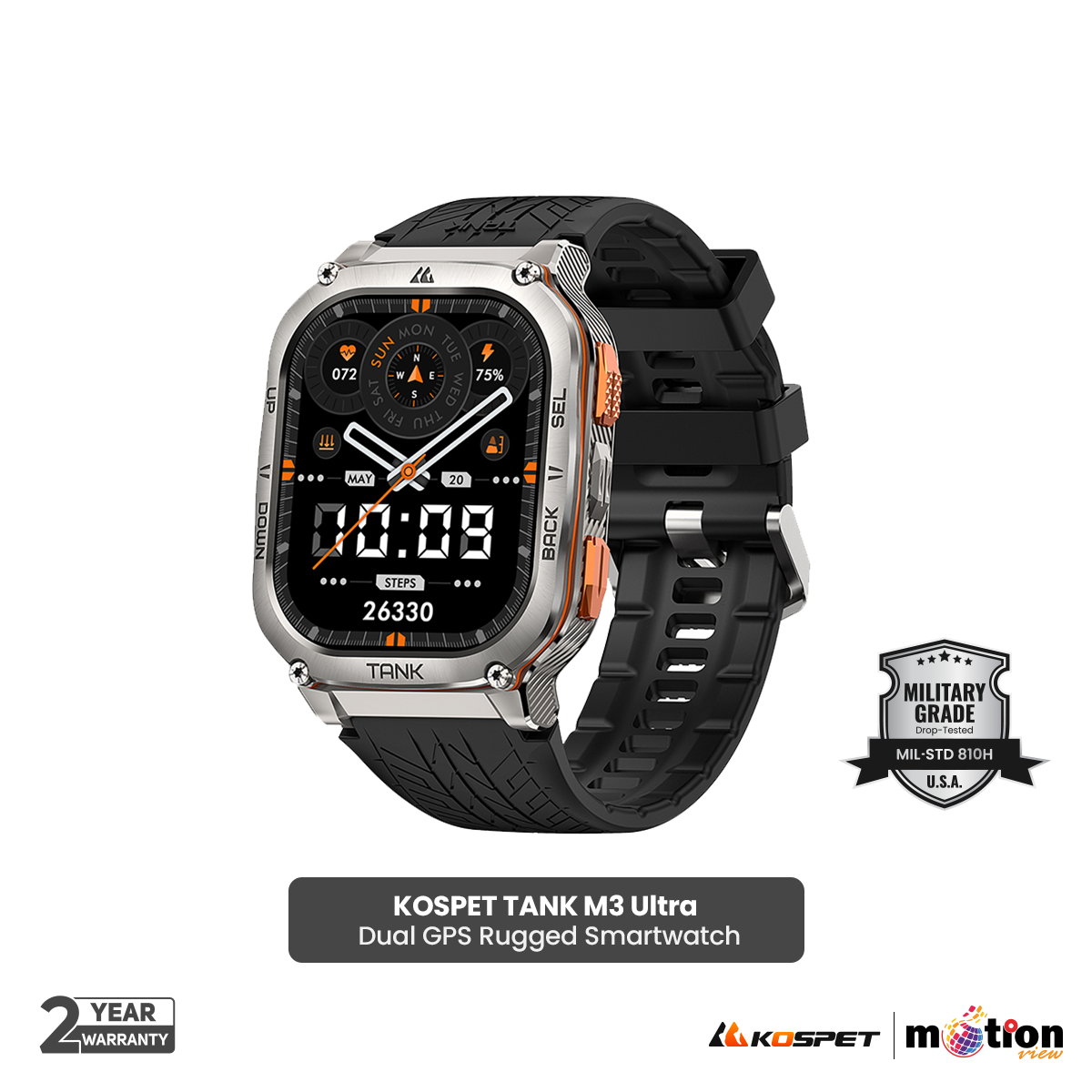 KOSPET TANK M3 Ultra Smartwatches For Men Women Smartwatch 480mAh ...