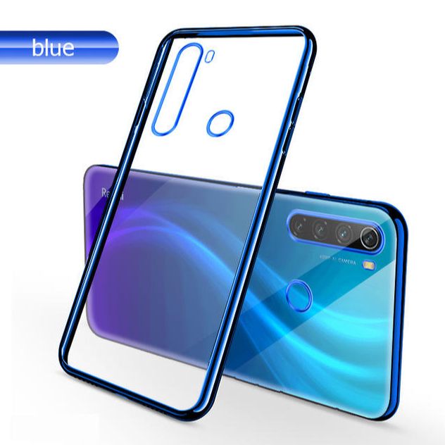 Redmi note 8 Case Luxury laser Plating Transparent hard PC Clear Case ...
