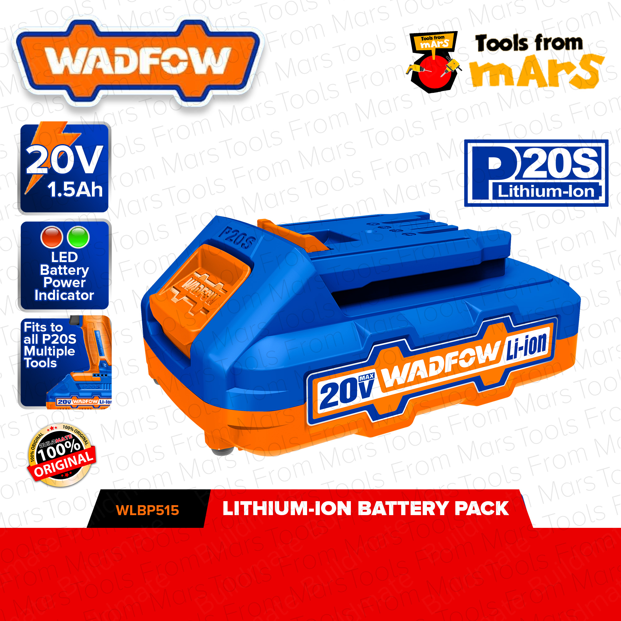 Lithium-ion battery pack Voltage:20V WADFOW-WLBP515 | Daraz.com.bd