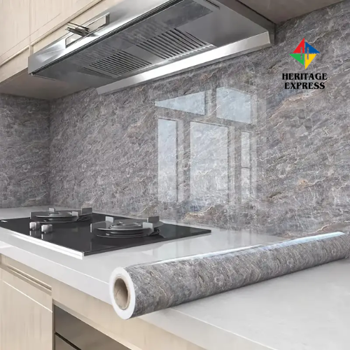 PVC Sticker Wallpaper 4x2 feet Self-Adhesive for Furniture / Kitchen ...