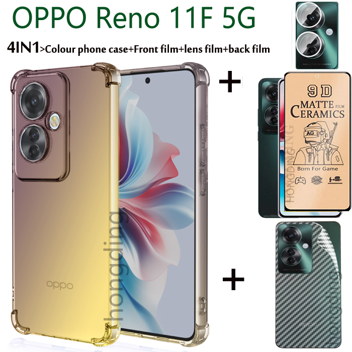 BLKNAIM 4-in-1 NEW For OPPO Reno 11F 5G case Anti-fall Color phone case ...