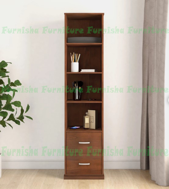 Modern Design Bookshelf with 2 Drawer, Display Rack, Modern Library ...