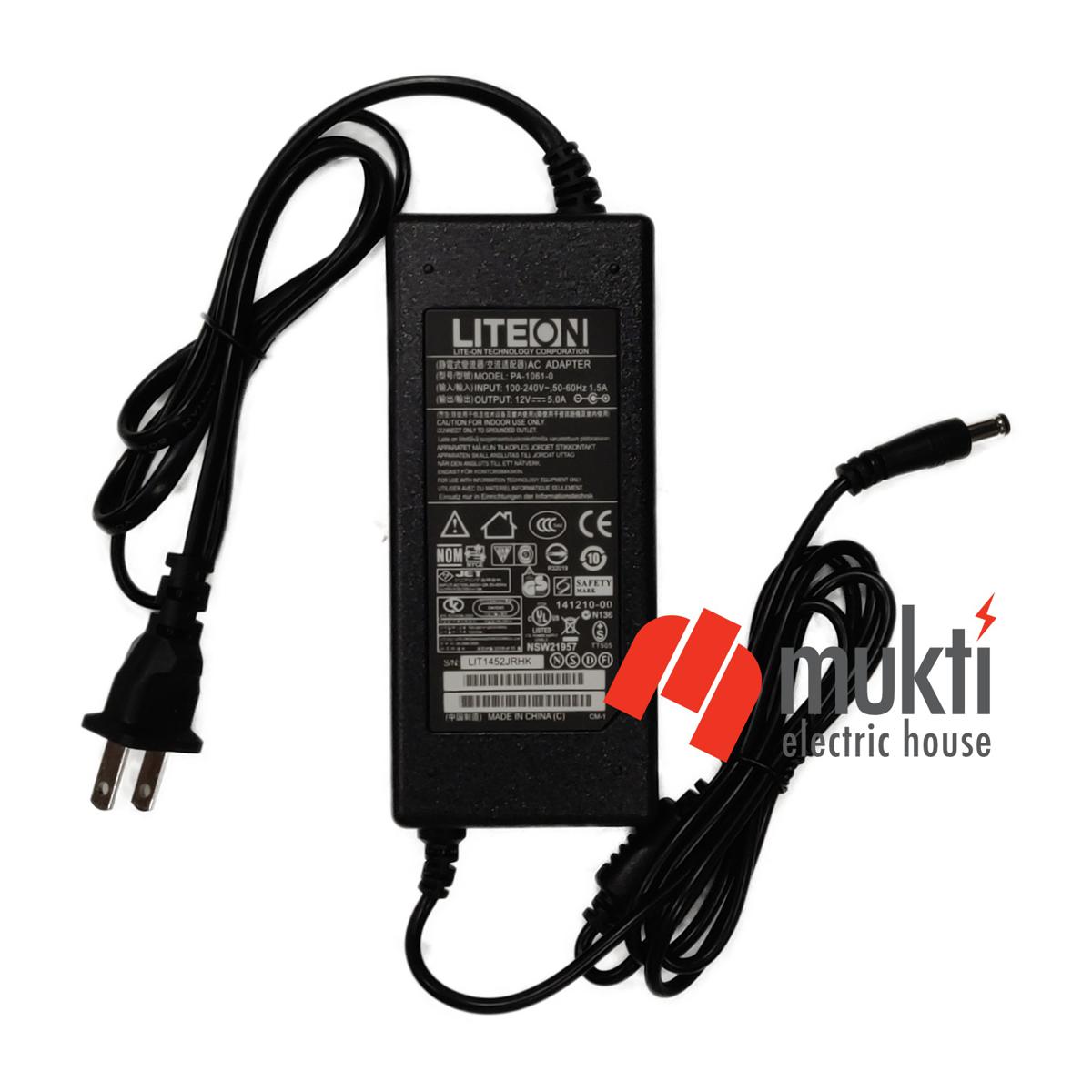 LITEON 12V 3A Output Power Supply Adapter Charger High Quality AC to DC ...