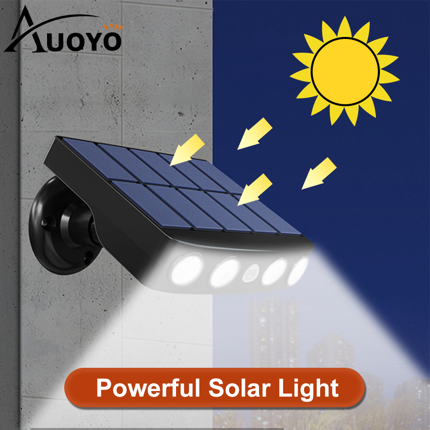 Auoyo Solar Sensor Light Outdoor Waterproof Garden Light LED Solar Lamp ...