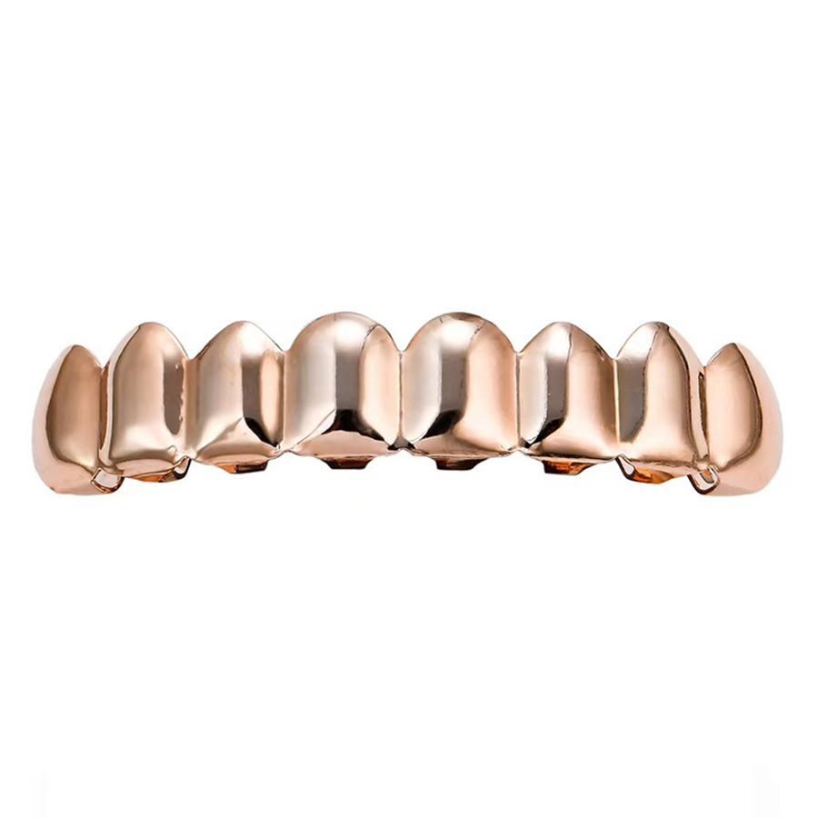 Teeth Grillz Set For Unisex Top Bottom Mouth Gold Silver Color Teeth ...
