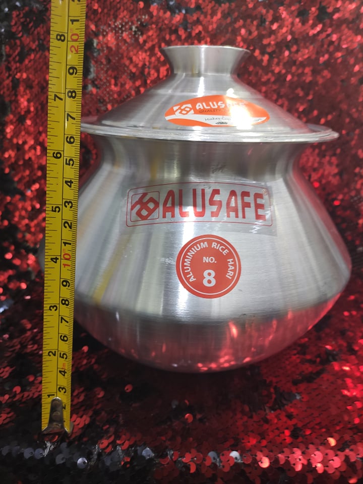 8 No Pakistani Alusafe Pure Aluminium Cookware Bone(Patil) With ...