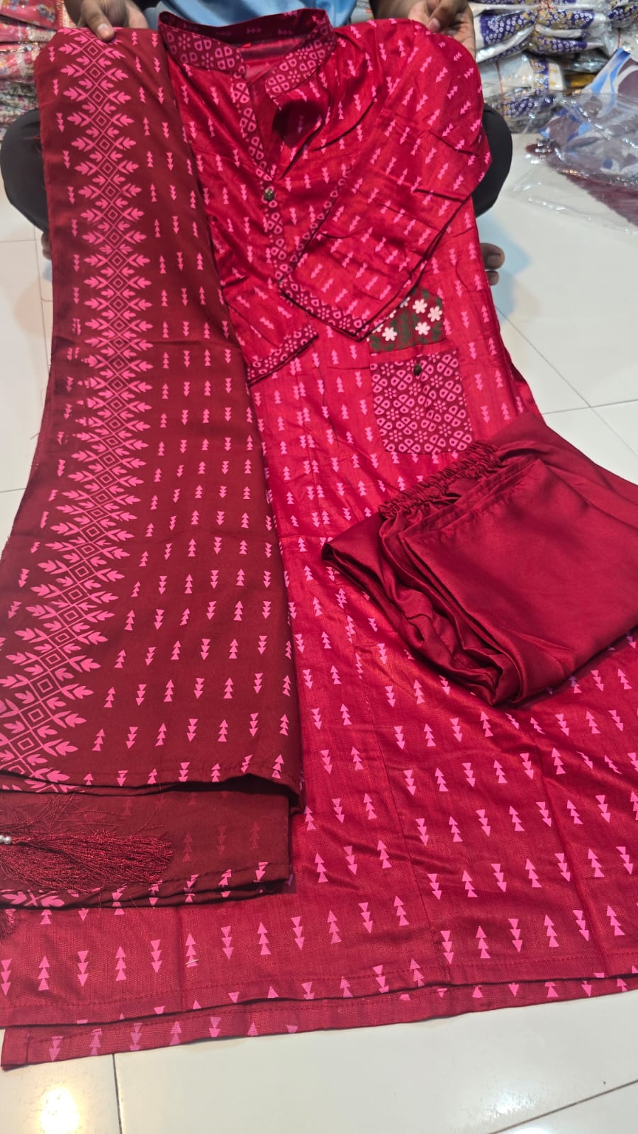 Readymade Stitched Cotton Three Piece For Women - Dress For Girls ...