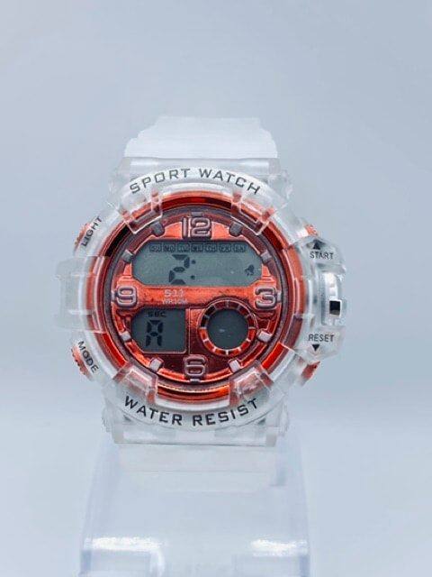 Waterproof White Color Digital Watch ,Silicone Boys Digital Sports ...