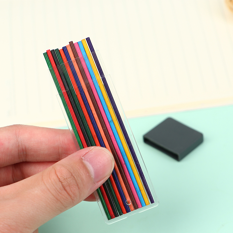 New 2.0mm 2B Colored Pencil Lead 2mm Mechanical Clutch Refill Holder 12 ...