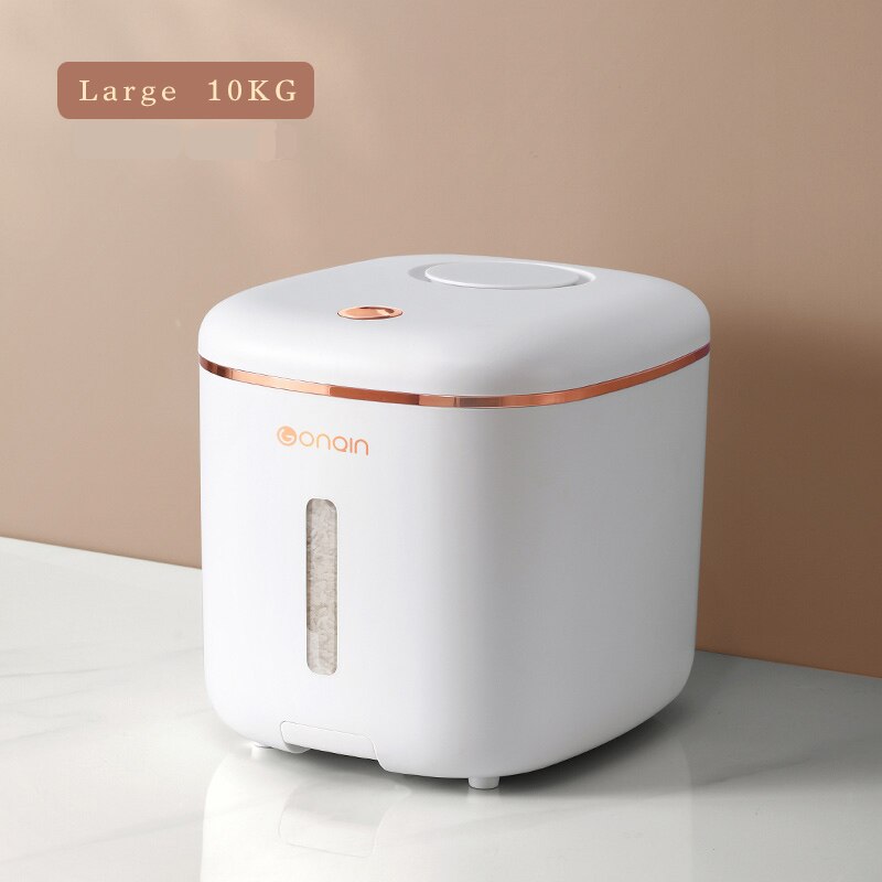 10 KG Rice Storage Container with Wheel Moistureproof Airtight Rice ...