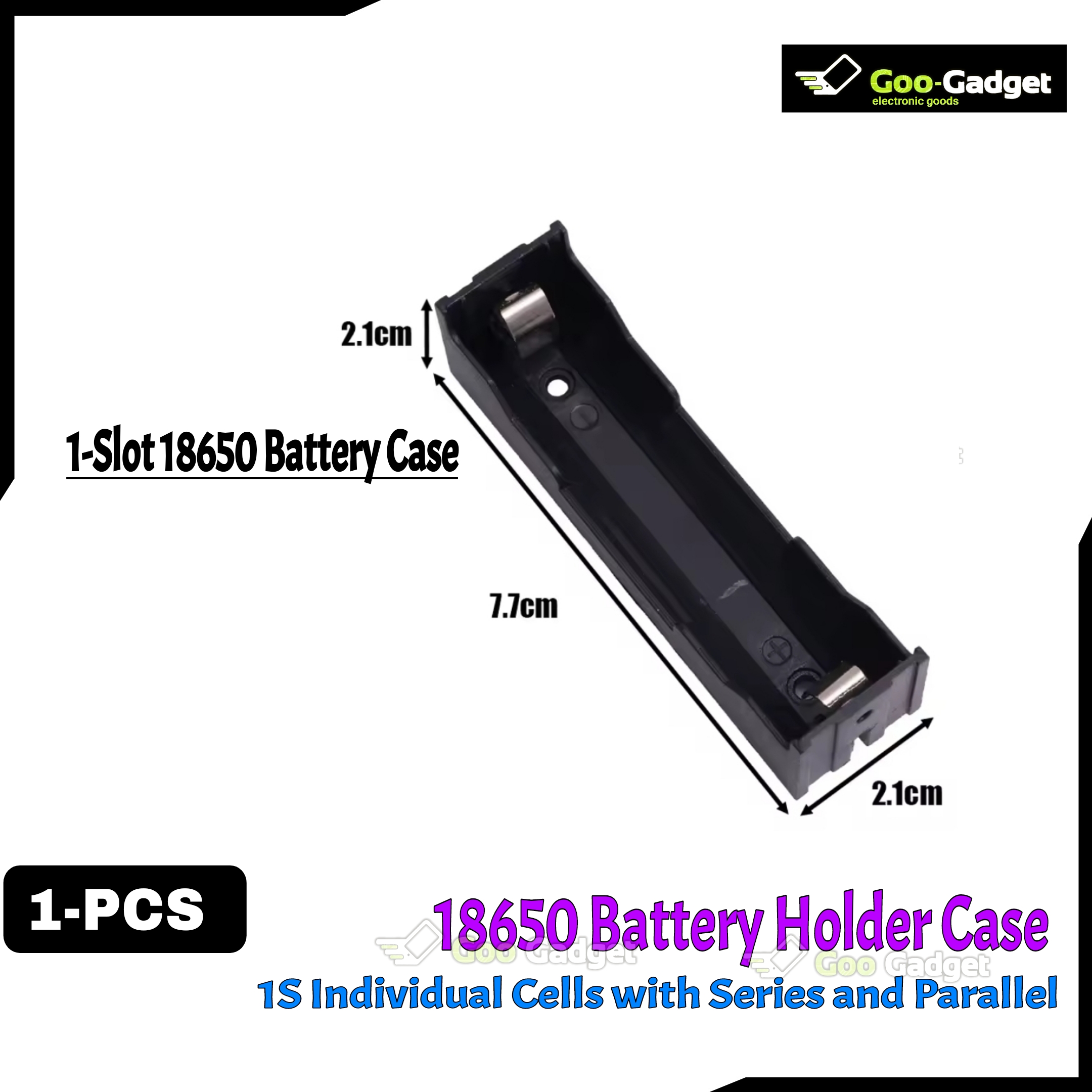 18650 Battery Holder for Individual Cells | Series and Parallel Open ...