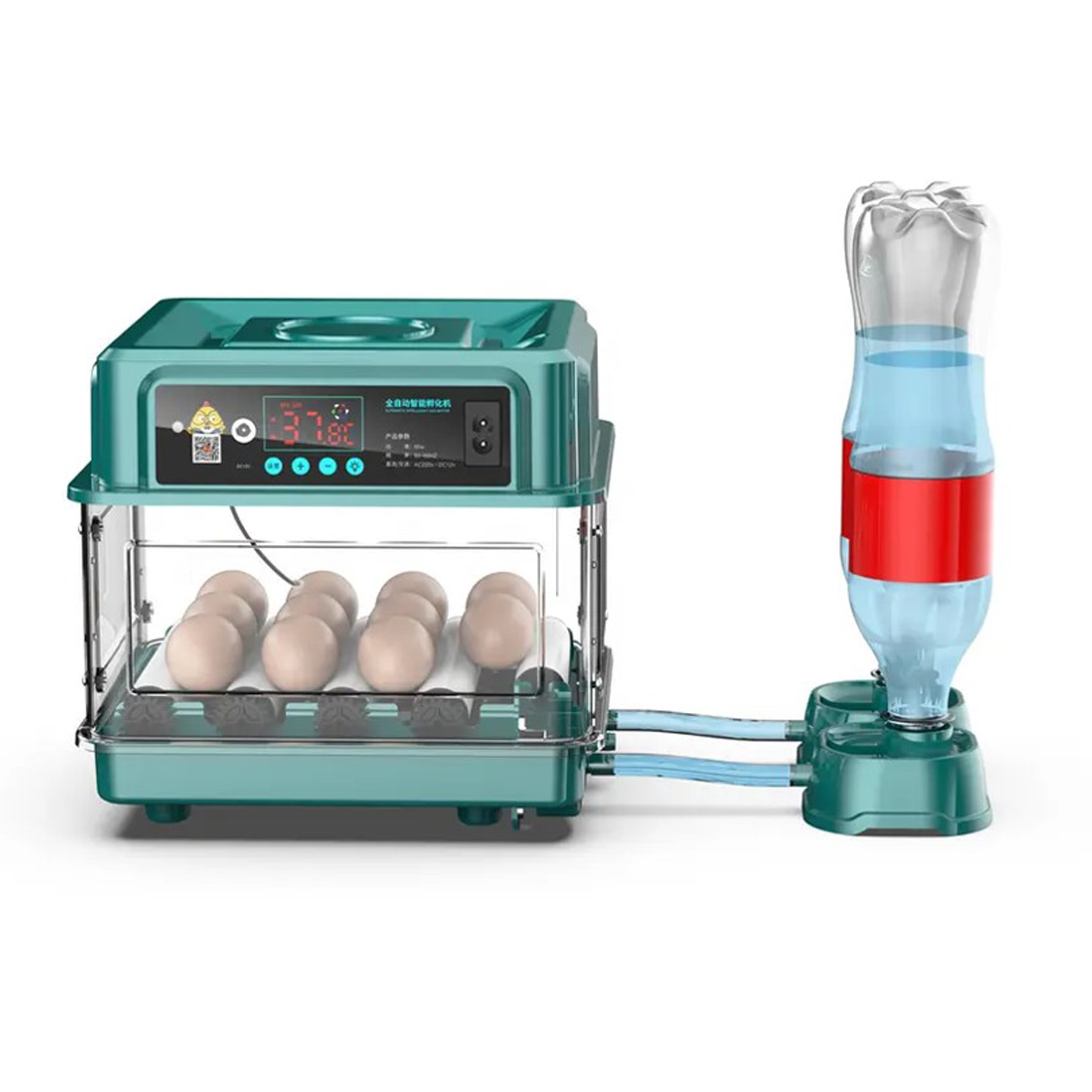 30 Eggs mini incubator farm equipment automatic Dual Power egg ...