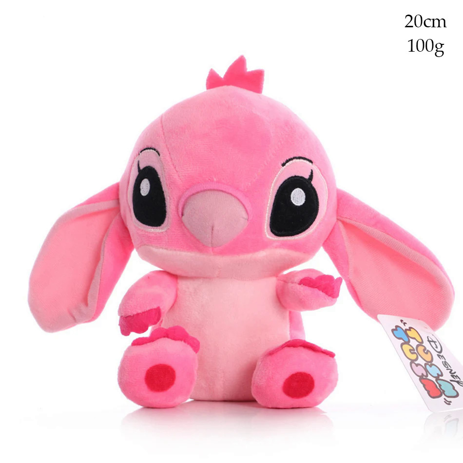 【selevn roind】Disney Cartoon Blue Pink Stitch Plush Dolls Anime Toys ...