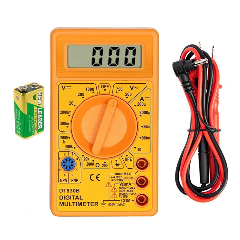 Digital Multimeter, Handheld Digital Multimeter LCD Backlight Portable ...