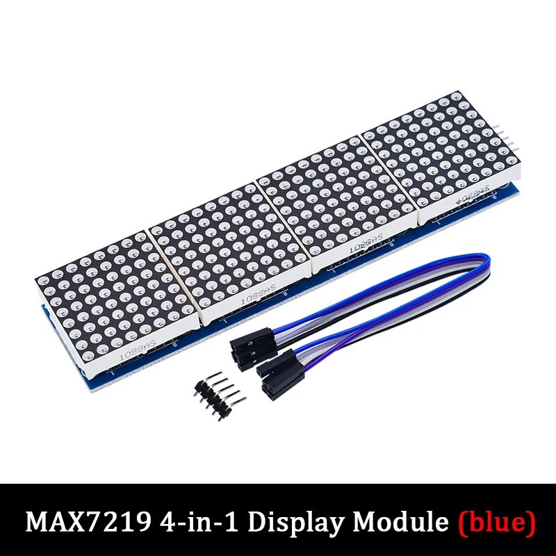 MAX7219 Dot Matrix Module For Arduino Microcontroller 4 In One Display ...