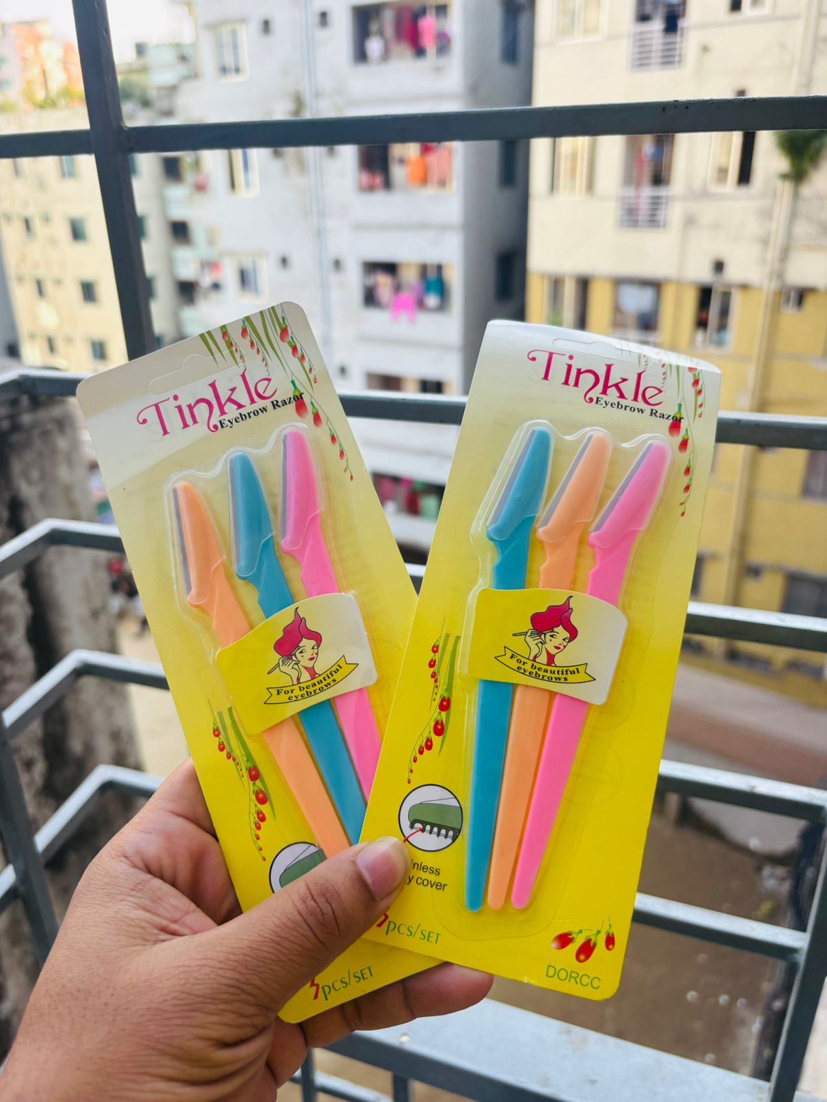 Eyebrow Face Razor 3 pcs Trimmer Shaper Shaver Blade Hair Remover Tool