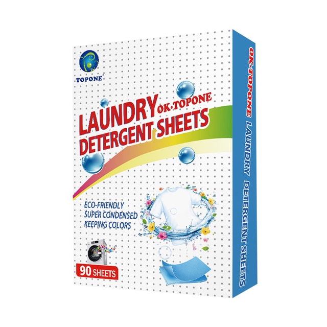 90 Sheets Laundry Detergent Natural Laundry Tablets Home Cleaning ...