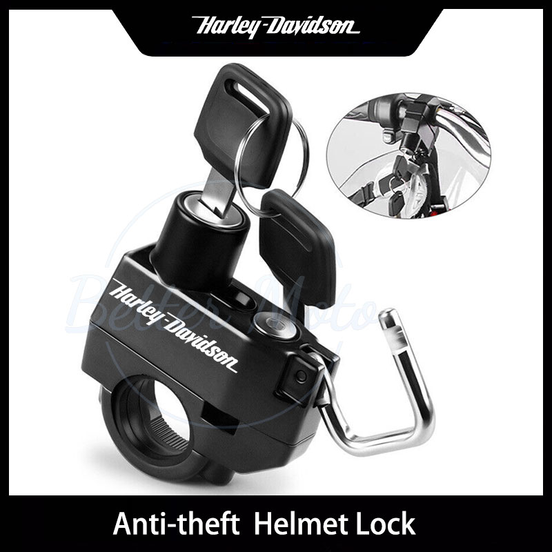 For Harley-Davidson Motorcycle Helmet Lock Anti-theft Security Safety ...