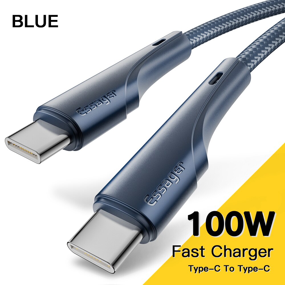 Essager USB Type C To USB C Cable 100W/5A USB Type C PD Fast Charging ...