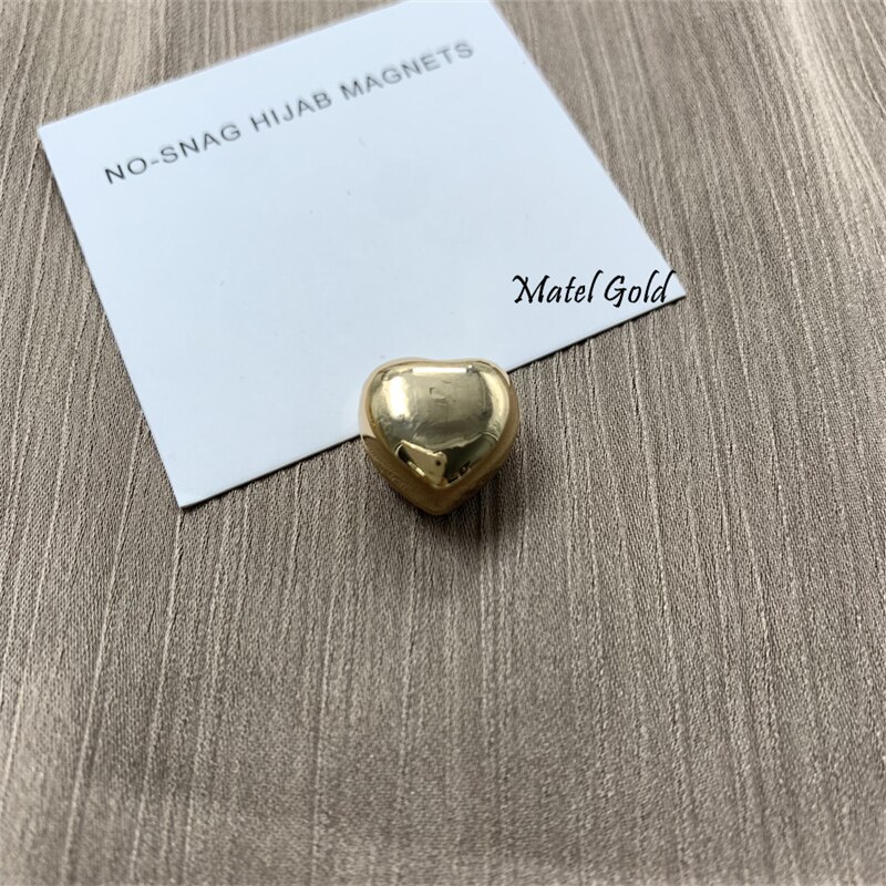Strong metal plating magnetic hijab luxury accessory no hole pins ...