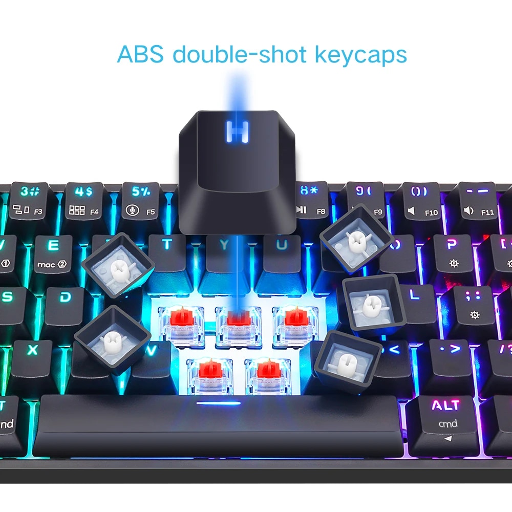 SKYLOONG GK68 68 Keys Mechanical Keyboard Mini Portable 65% SK68 ...